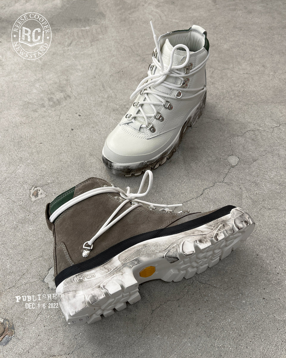 New Arrivals: Wilson Boots in White Leather and Ash Green Suede – REESE ...
