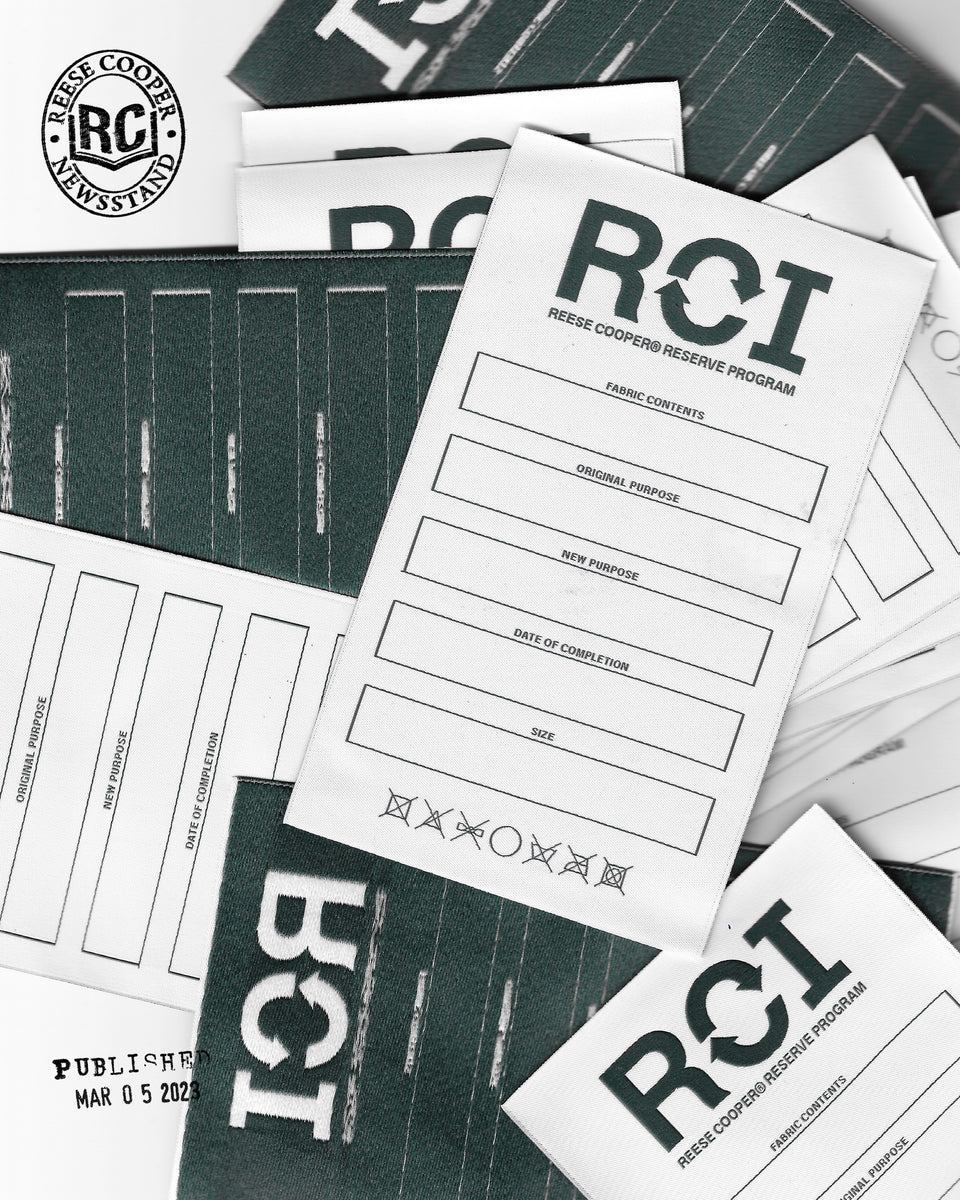 RCI Reserve Tag Archive: Collection 1 – REESE COOPER®